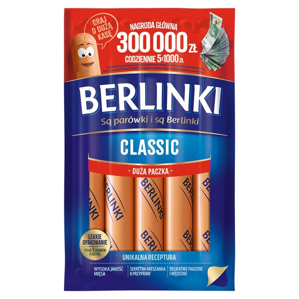 Berlinki Classic Kiełbasa 500 g - Zakupy online z dostawą do domu ... Berlinki Classic Kiełbasa 500 g - Zakupy online z dostawą do domu ...