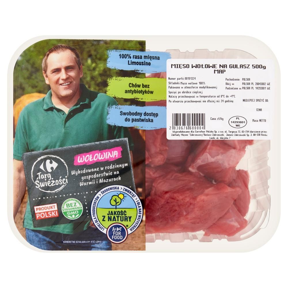 Carrefour Targ Świeżości Mięso wołowe na gulasz 500 g - Zakupy online z ... Carrefour Targ Świeżości Mięso wołowe na gulasz 500 g - Zakupy online z ...