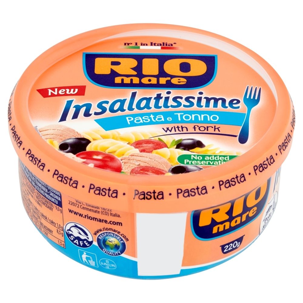 Rio Mare Insalatissime Pasta e Tonno Gotowe danie z warzyw tuńczyka i ... Rio Mare Insalatissime Pasta e Tonno Gotowe danie z warzyw tuńczyka i ...